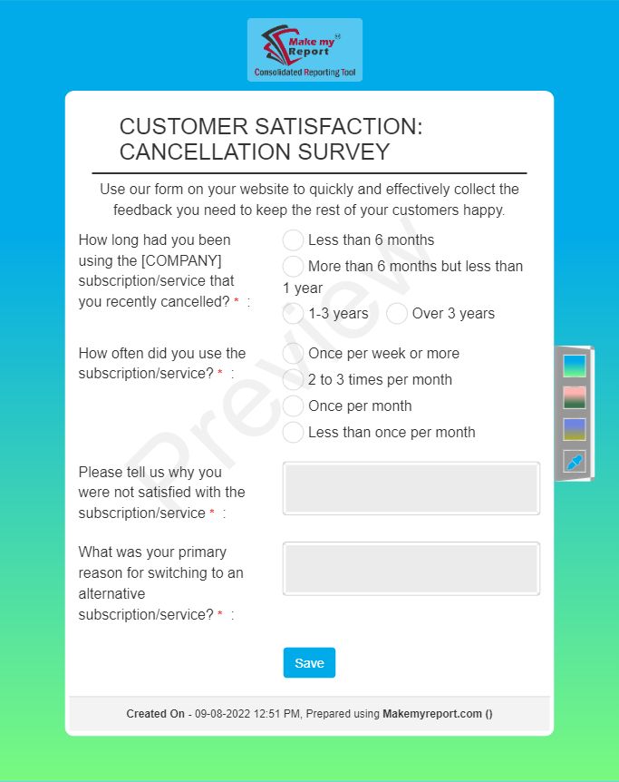 Makemyreport.com - your Consolidated reporting tool to build report from multiple contacts